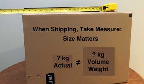 Chargeable Volume Weight explained